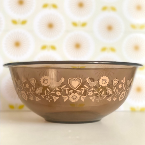 Pyrex | Kitchen | Pyrex Friendship Forever Yours Corning Amber Glass ...